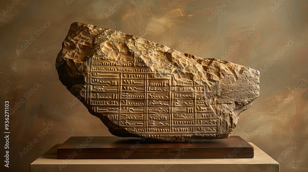 Ancient Cuneiform Tablet: A Glimpse into Mesopotamian History Stock Photo | Adobe Stock