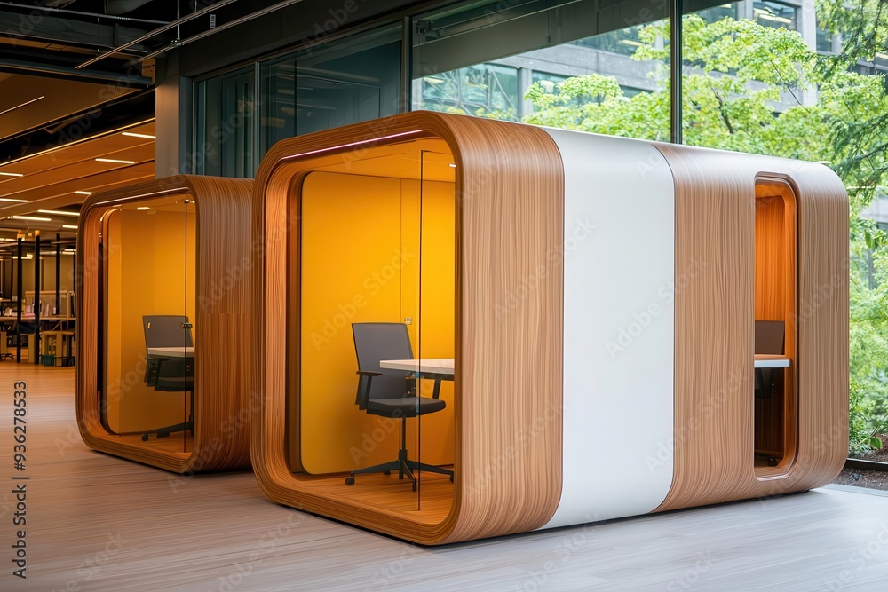 Movable office pods and partition walls that allow teams to create ...
