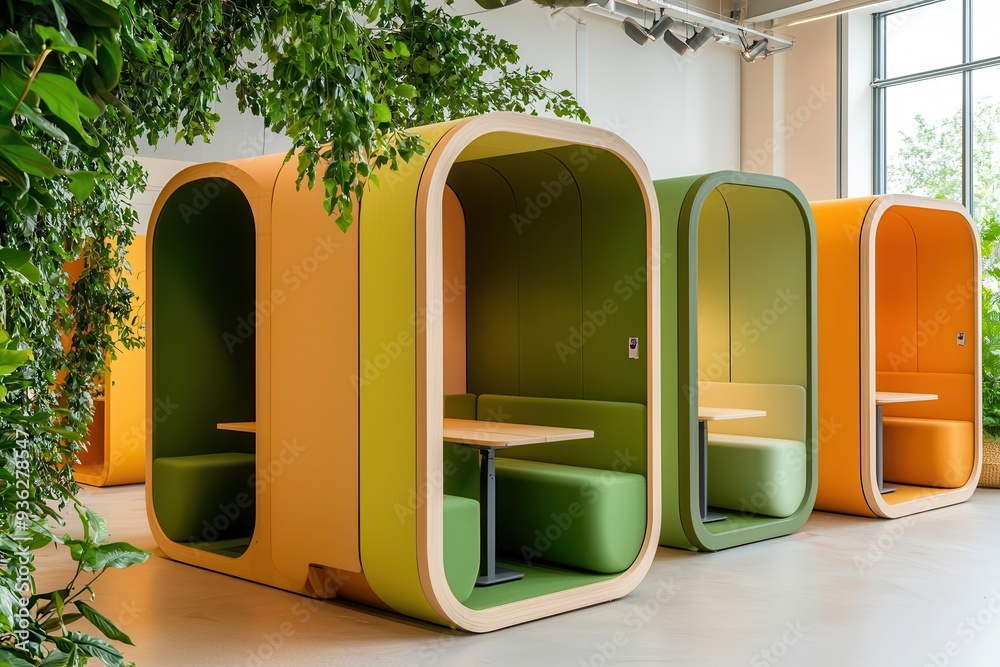 Movable office pods and partition walls that allow teams to create ...