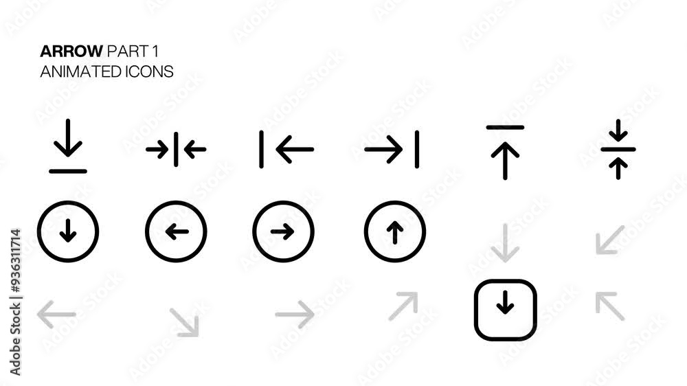 Animated Arrow Icons Pack - Dynamic Arrows, Interactive Directional ...