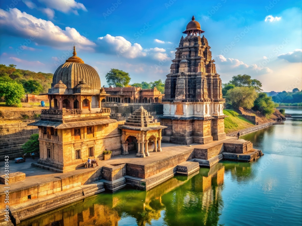 Ancient Sangameshwar temple of Lord Shiva stands majestically at the ...