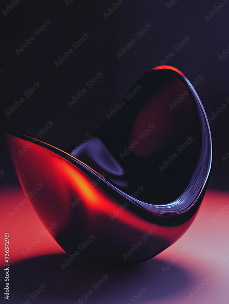 Abstract Backgrounds, Smooth Lines, Design, Amorphous glass-effect ...