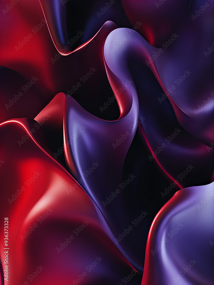 Abstract Backgrounds, Smooth Lines, Design, Amorphous glass-effect ...