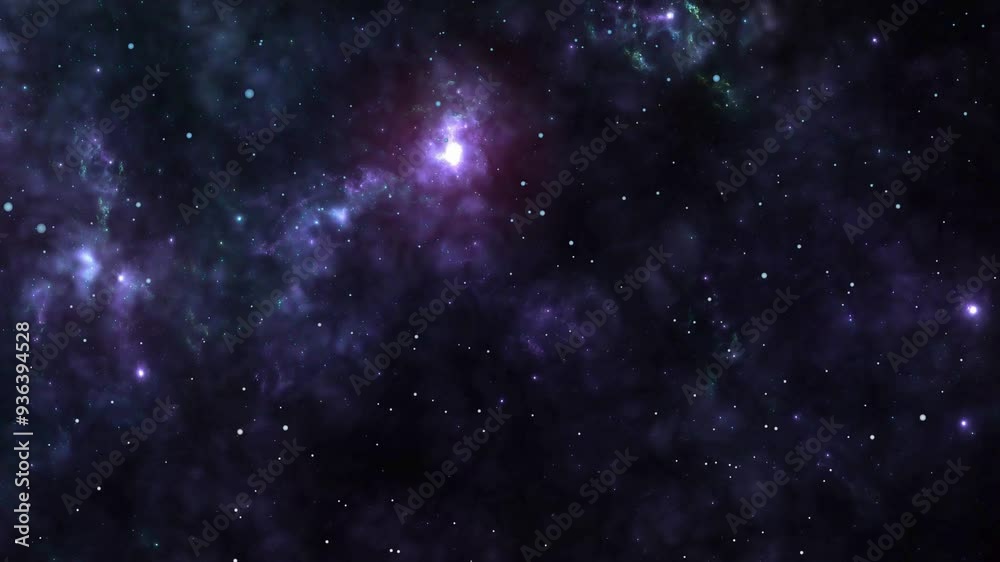 Mystic Cosmic Nebula Animation in 4K - Vibrant and Dynamic Space ...