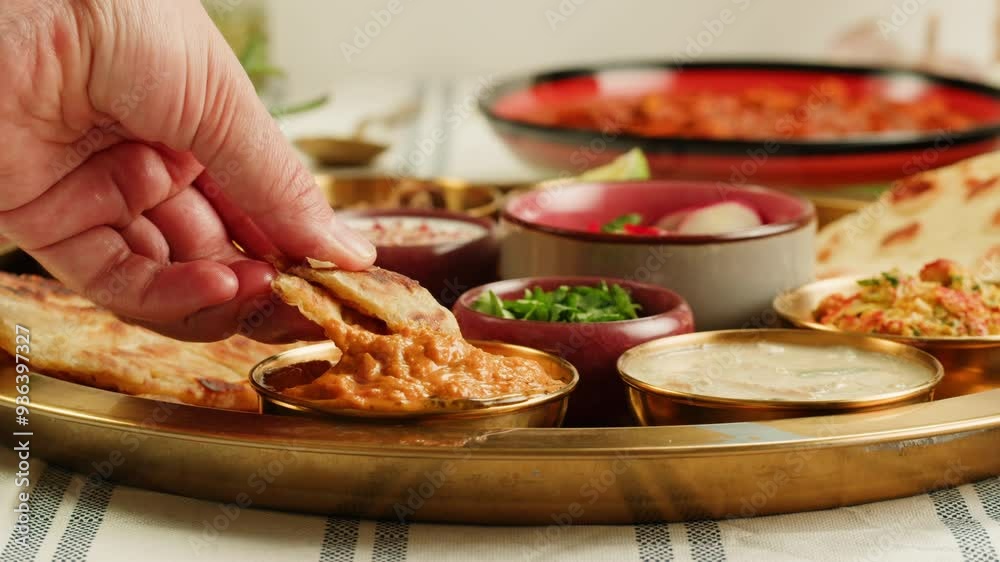 Assorted indian Sri Lankan food set on wooden background. Dishes and ...