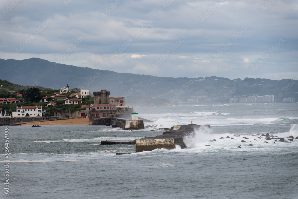 Ciboure and Fort of Socoa fishing ports on Basque coast, famous resorts ...