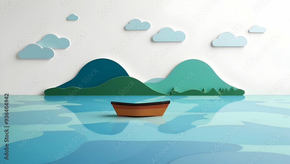 Flying Bar Chart and Briefcase with Growth Concept - Vector Design of ...