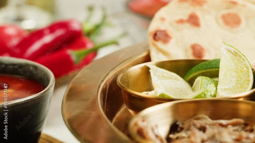 Assorted indian Sri Lankan food set on wooden background. Dishes and ...