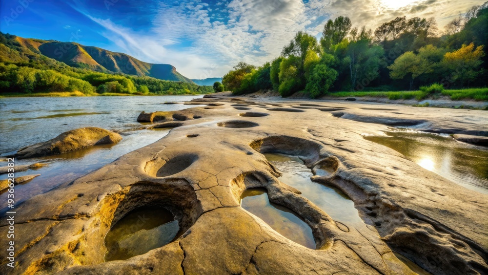 Prehistoric giant's massive fossilized footprints leave lasting ...