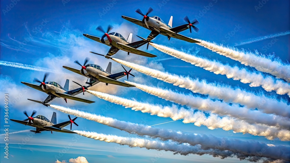 Six upside-down Super Tucano planes soar in perfect formation above ...