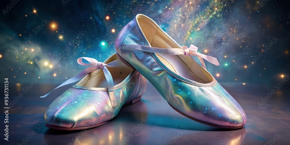 Delicate, shimmering, and luminous, these enchanted pointe shoes are ...