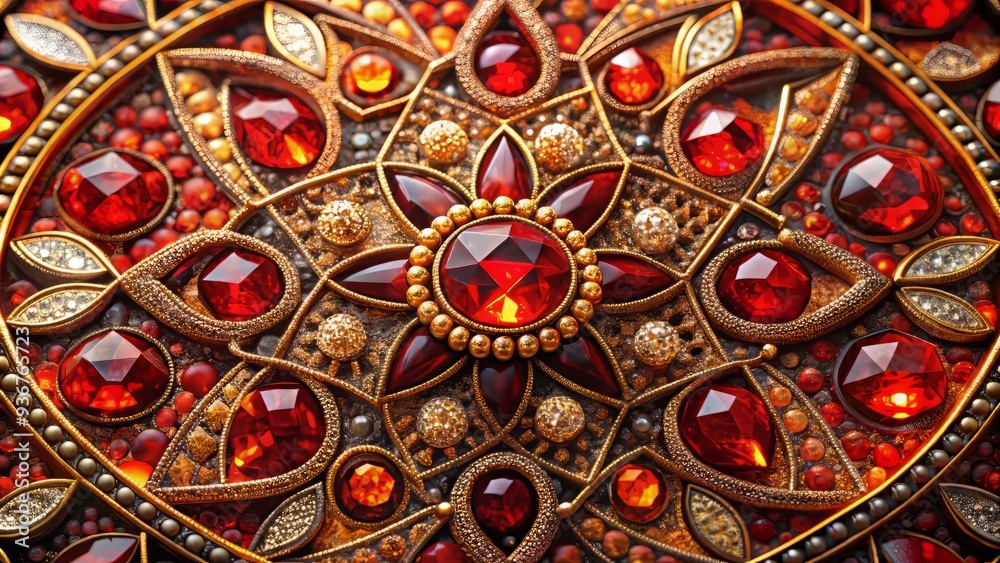 Fiery red diamonds and intricate tiles unite in a Byzantine-inspired ...