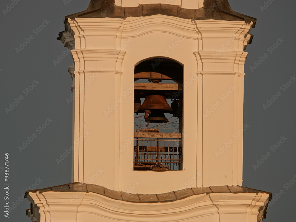 The bell tower of the Orthodox Church. Premises for ringing bells in ...