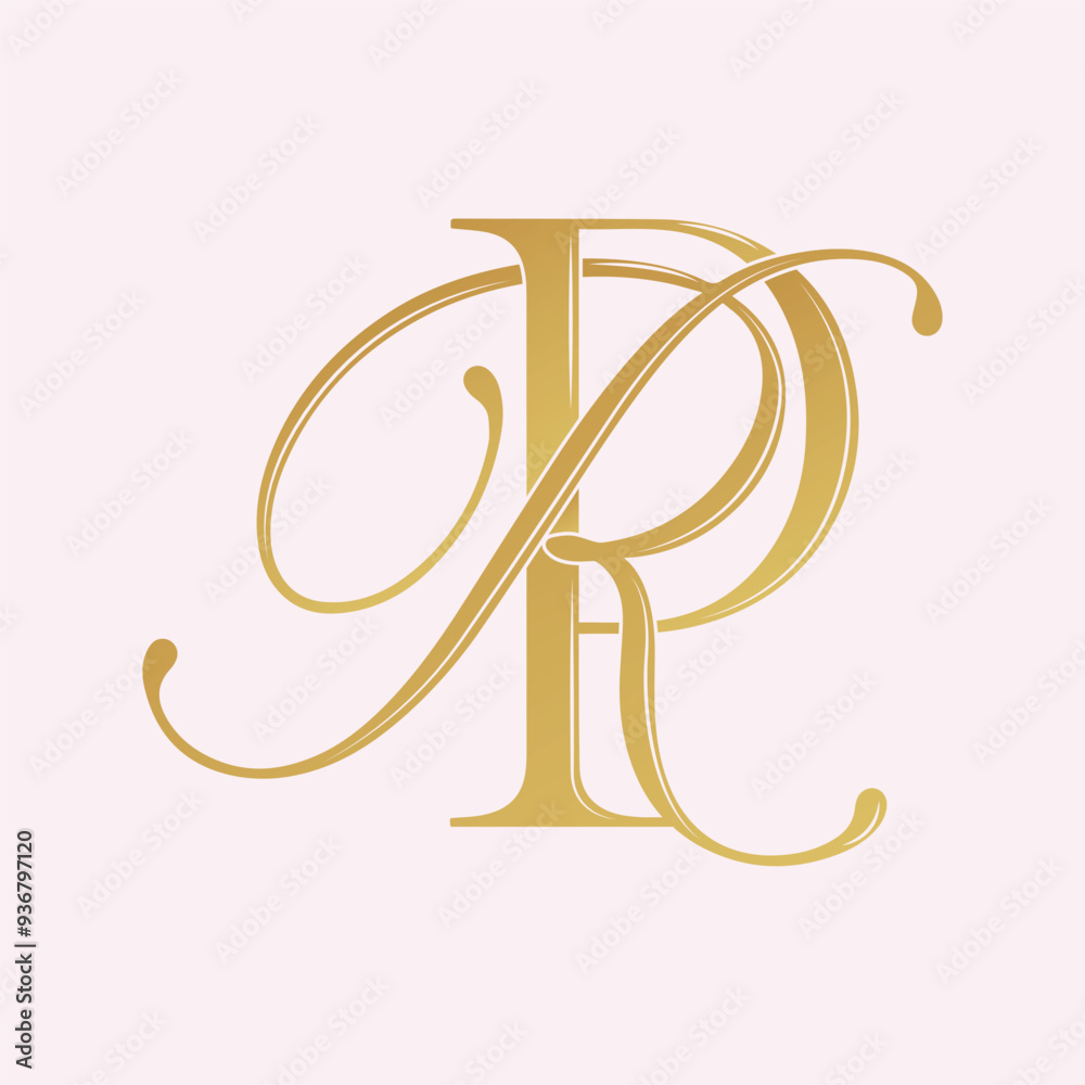 RP,PR, logo RP, Letter RP,monogram RP, vector, logo, Wedding Monogram ...