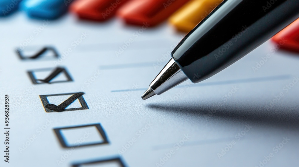 business plan checklist, with items being marked off as they are ...