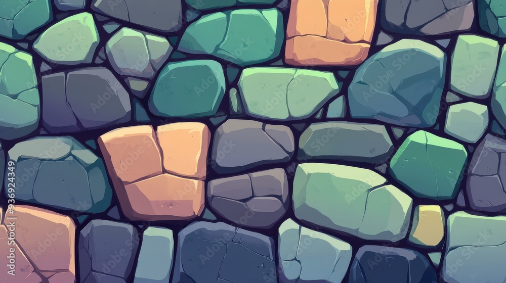 Discover unique green stone textures perfect for pixel art. Elevate ...