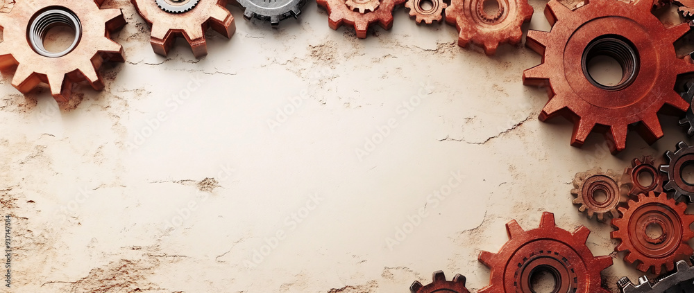 Labor Day themed doodle page border design with blank space for ...