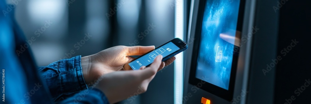 Mobile Payment Technology for Convenient Transactions - A person uses a ...