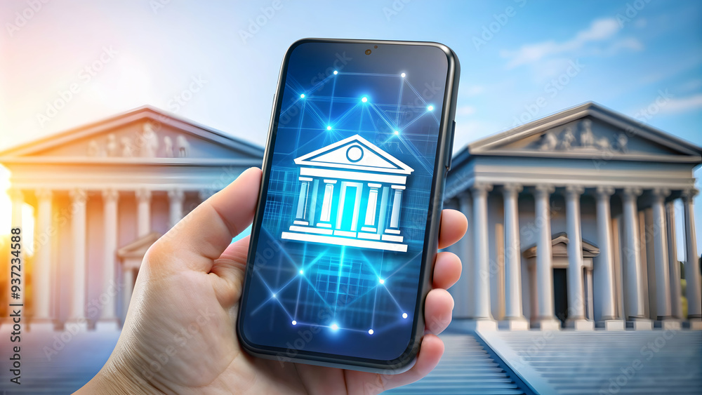 Photo Realistic as AI assistant and banking app concept as An AI ...