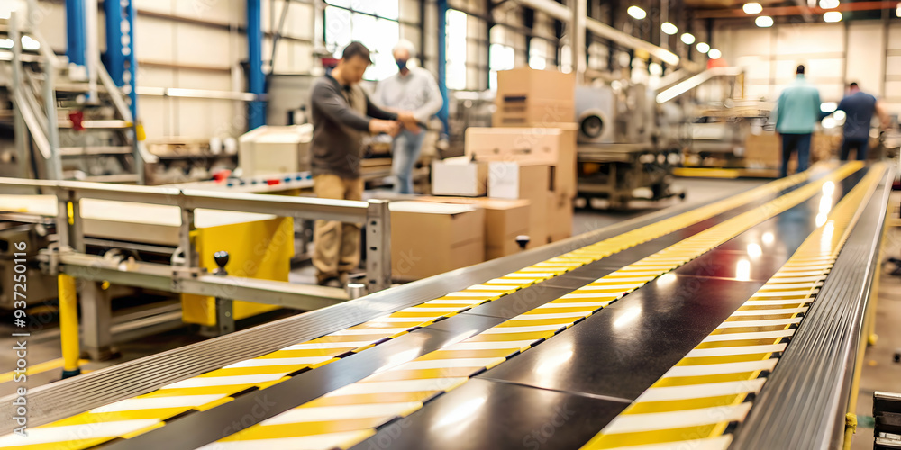 Photo Realistic as Safety tape and assembly line concept as Safety tape ...