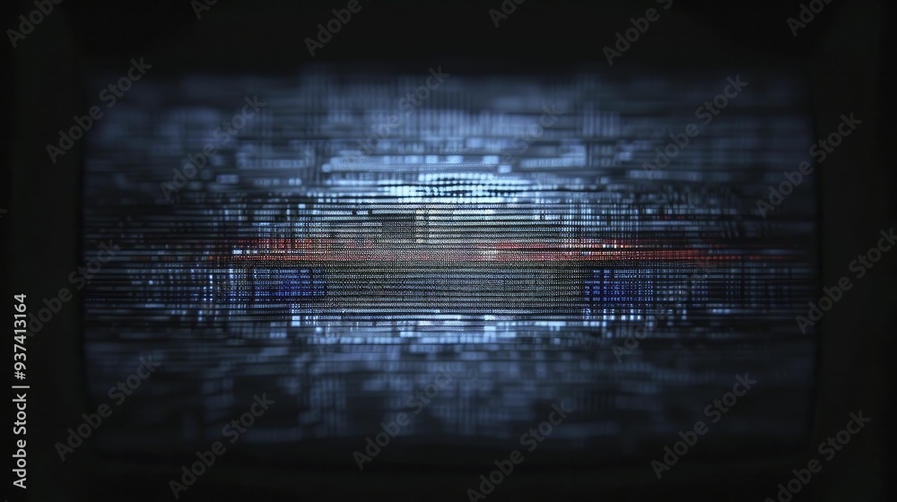 Screen interference patterns producing a visual effect that evokes ...