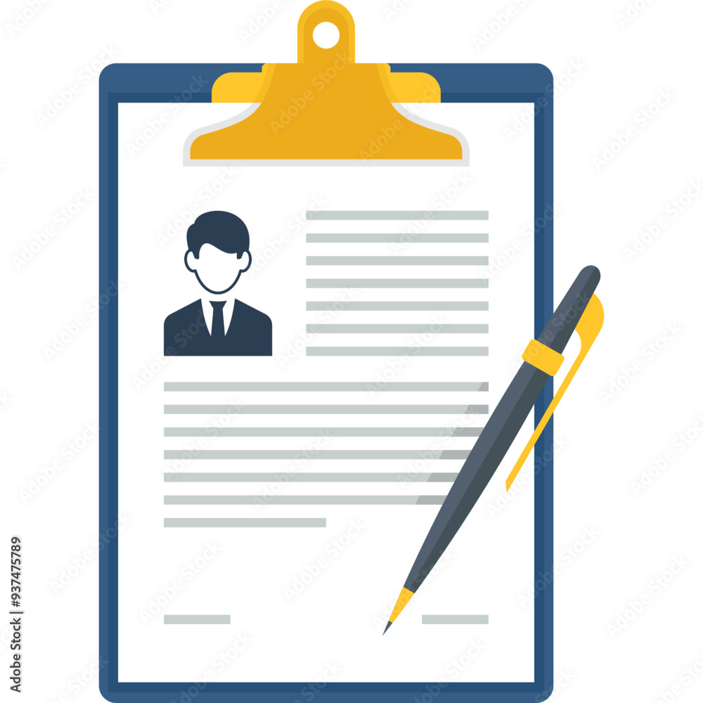 Resumes. CV application. Resume filling concept. Writing business ...