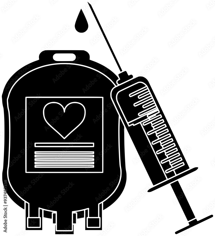 medicine illustration liquid silhouette drip logo iv icon infusion ...