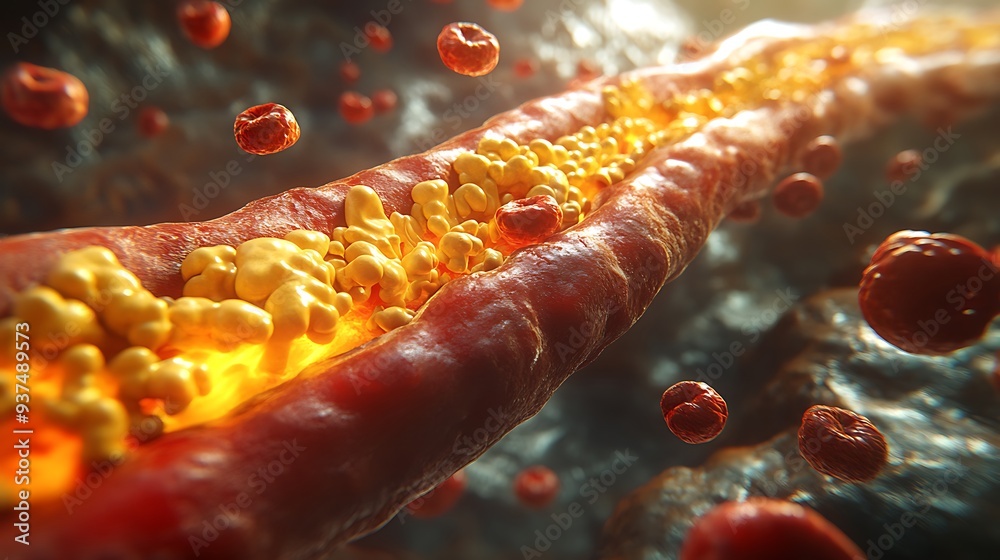 Fat Clogs Blood Vessels: The Accumulation of Excess Cholesterol and ...