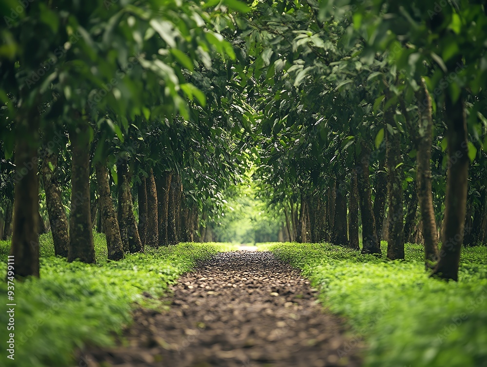 Rubber tree plantation using organic farming techniques, ecoconscious ...
