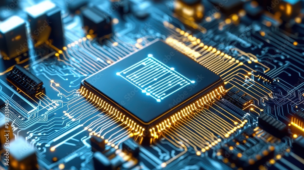 Minimalist 5G network core diagram with basic shapes, flat colors, and ...