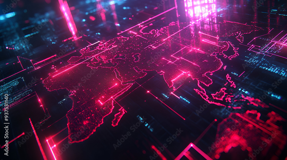 Advanced interface of global supply chain management software for peak ...