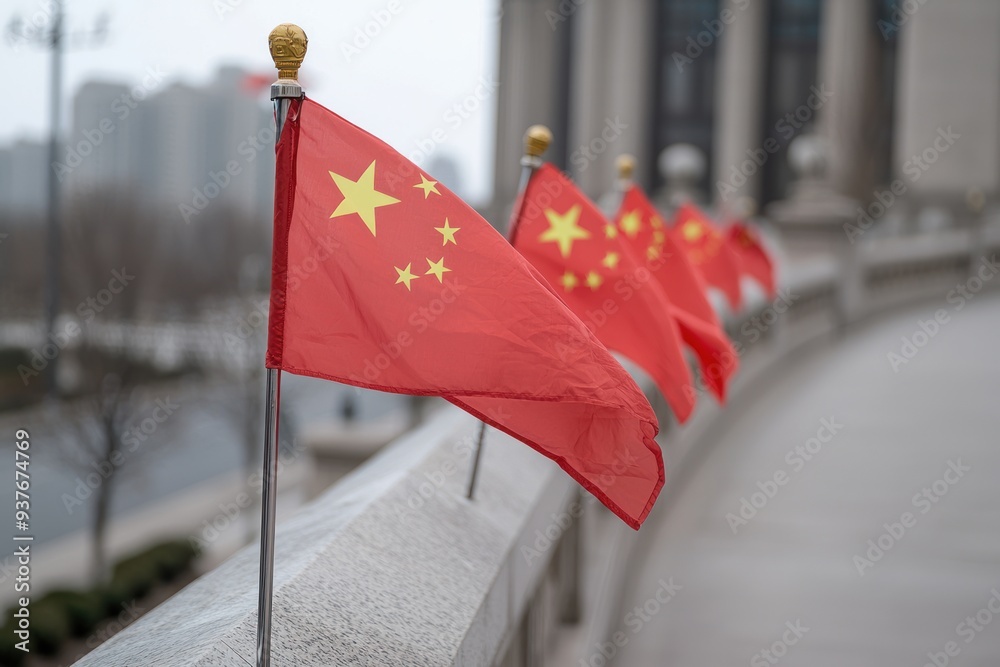 China's National Day: Banner design for People's Republic of China ...