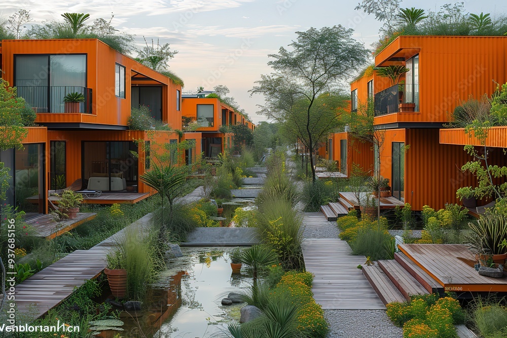 Affordable Housing Solutions: A photograph of a housing complex ...