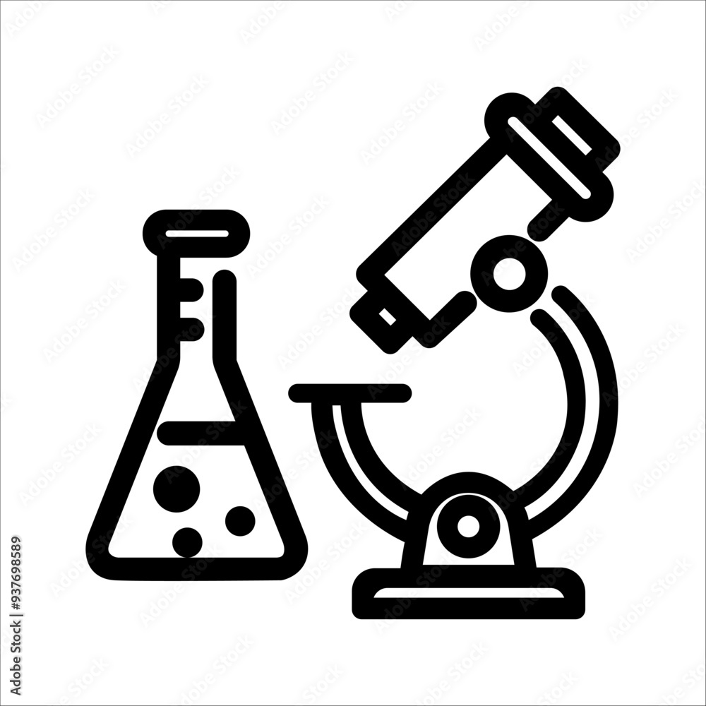 clinical analysis check icon, scientific laboratory, medical control or ...