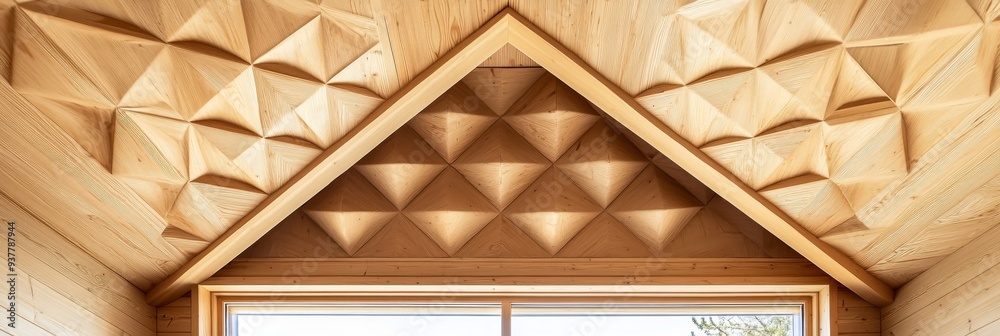 Geometric Wooden Ceiling Design for Contemporary Home - A unique wooden ...