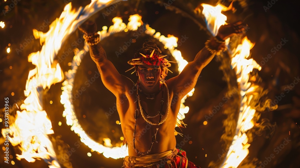 Fire dancing mesmerizes with its rhythmic movements and flickering ...