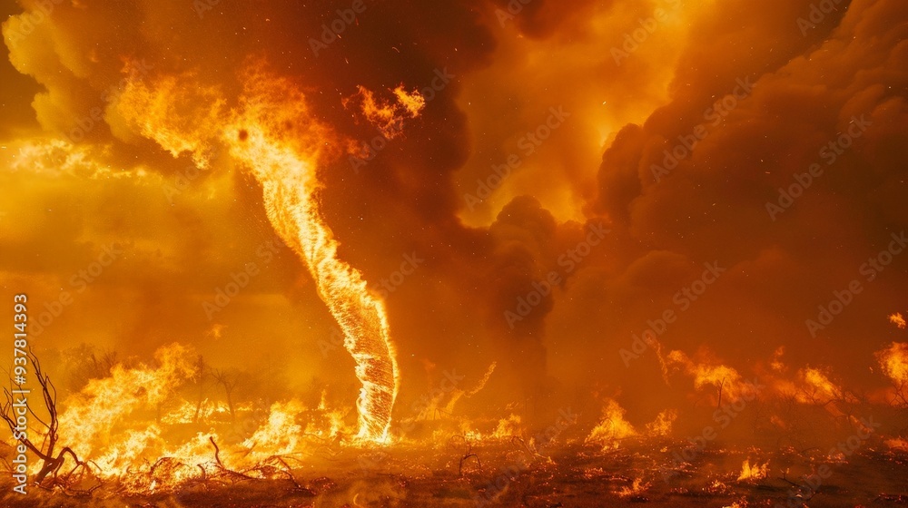 Fire tornadoes, or fire whirls, are rare phenomena that occur during ...