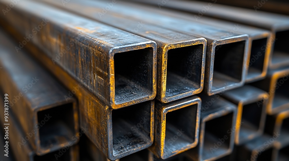 Flat steel pipe product group square pipe Construction steel products ...