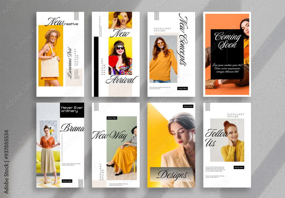 Fashion Social Media Post Layout Stock Template | Adobe Stock