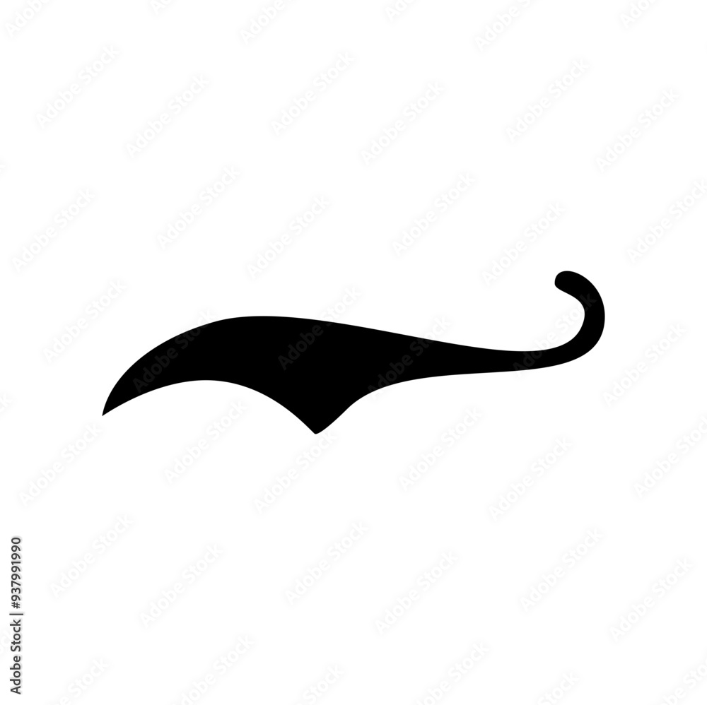Typographic swash and swooshes tails. Retro swishes and swashes for ...