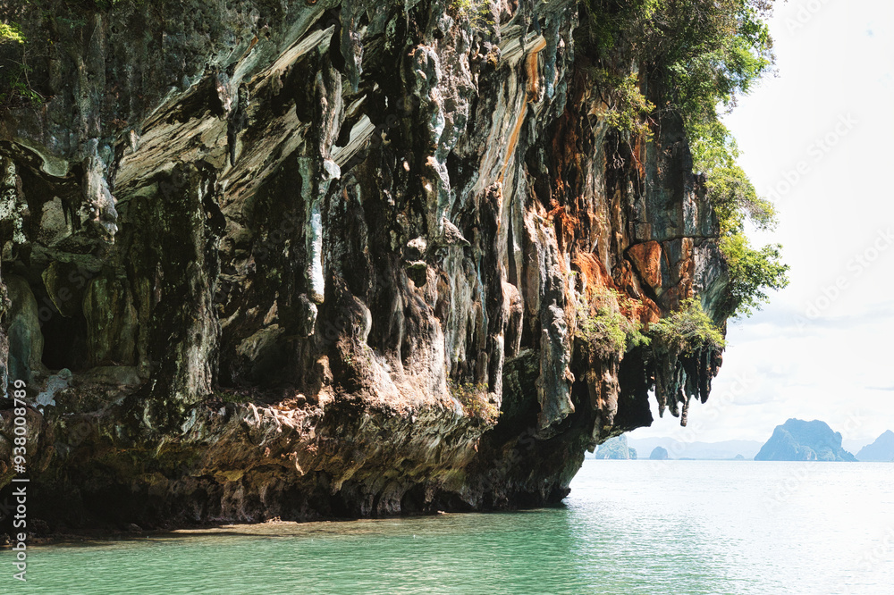 PANYEE ISLAND, THAILAND August 23, 2023, Thailand Phang Nga Bay islands ...