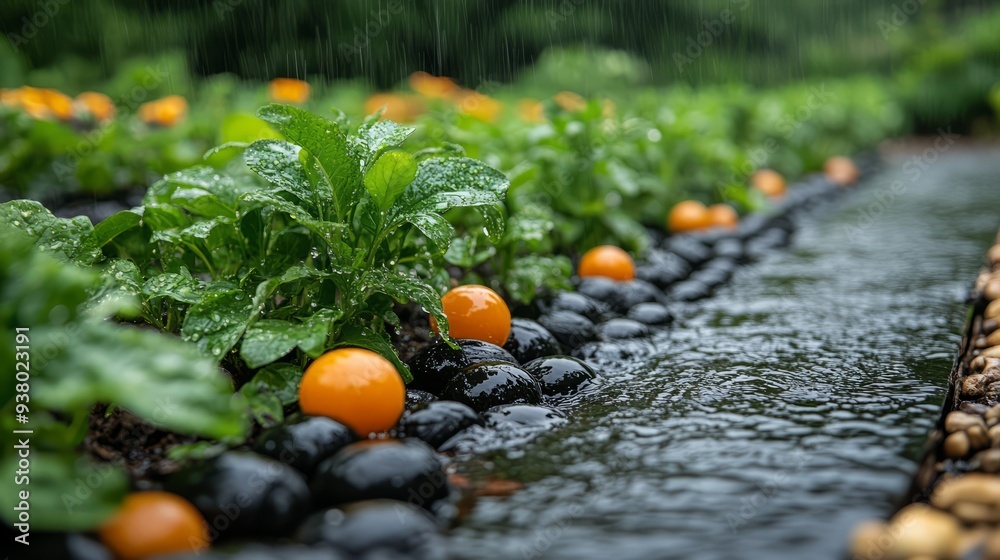 Innovative water conservation technology, such as rainwater harvesting ...