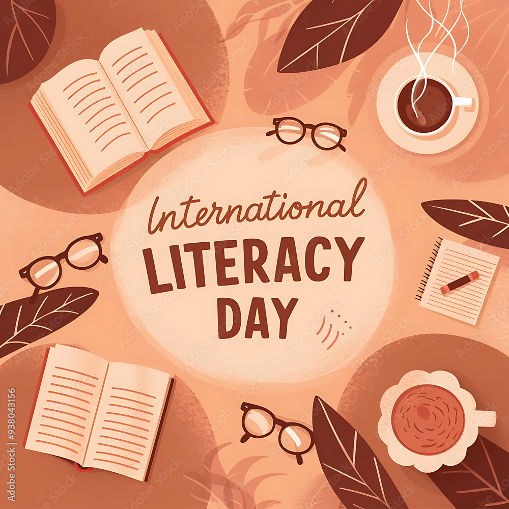 Literacy day background, banner, post, conceptual design. 8th September ...