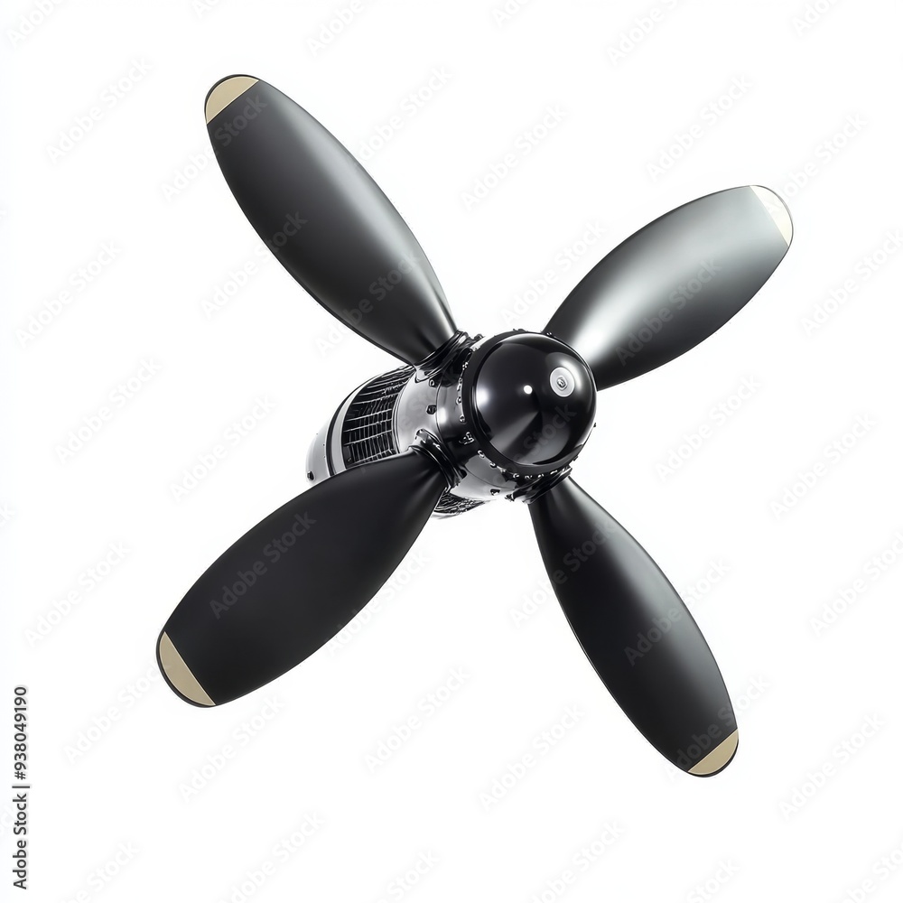 Four blade propeller with multiple speed versions, pen tool cutout ...