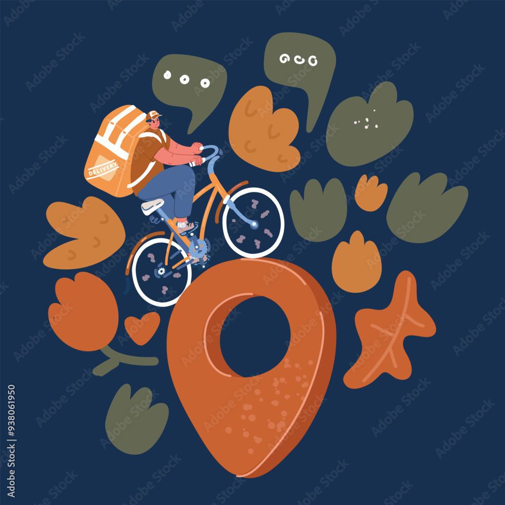 Cartoon vector illustration of Photo collage creative picture young ...