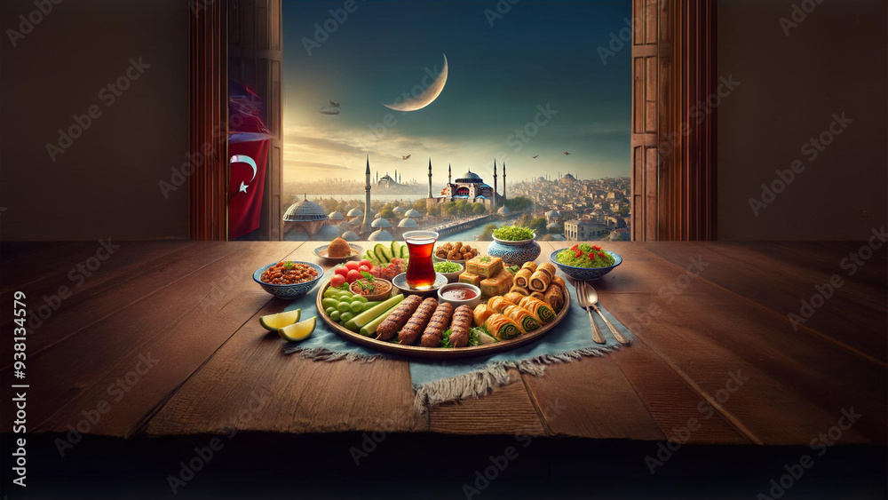 Experience authentic Turkish cuisine with a rich feast set against the ...