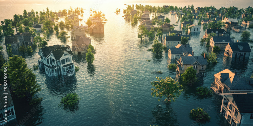 Flooding. Due to heavy rains and rivers overflowing their beds, water ...