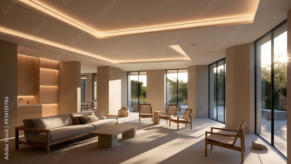 This serene and modern space is a perfect example of how natural light ...