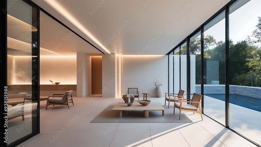 This serene and modern space is a perfect example of how natural light ...