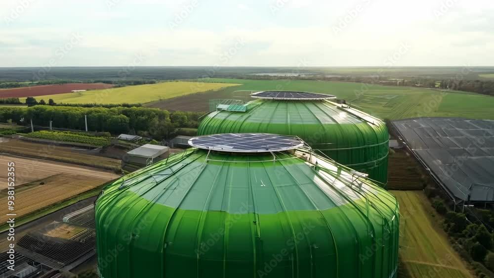 Tanks for storing methane - the result of processing agricultural waste ...